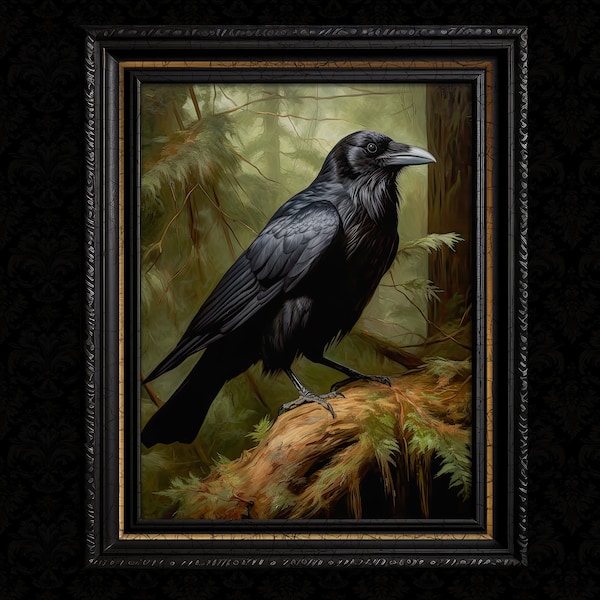 Raven Art Print - Etsy