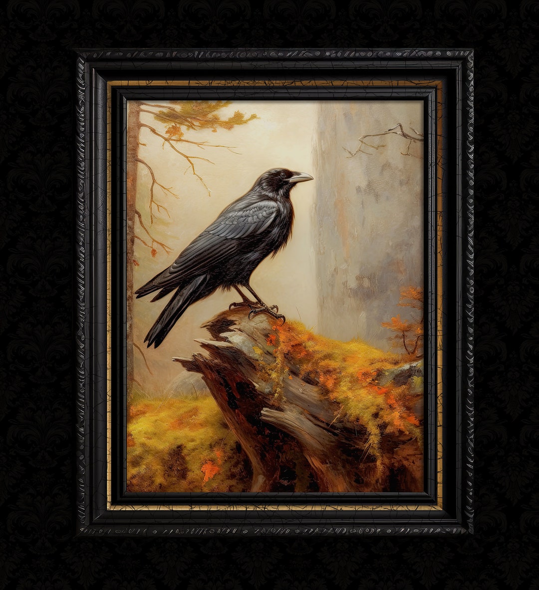 Crow Decor Crow Wall Art Print - Etsy