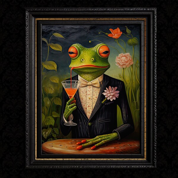 Gentleman Frog - Etsy