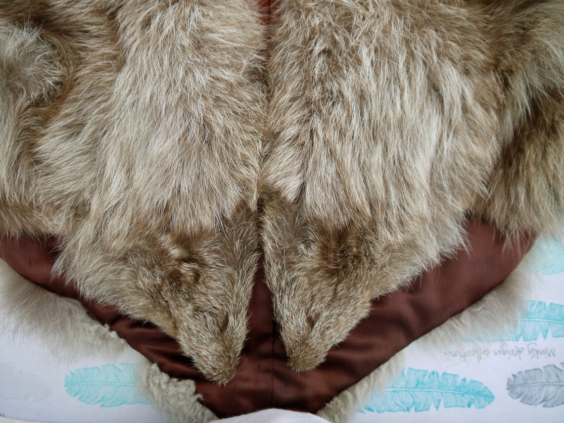 Vintage Silver Fox Stole Late 1940s - Etsy