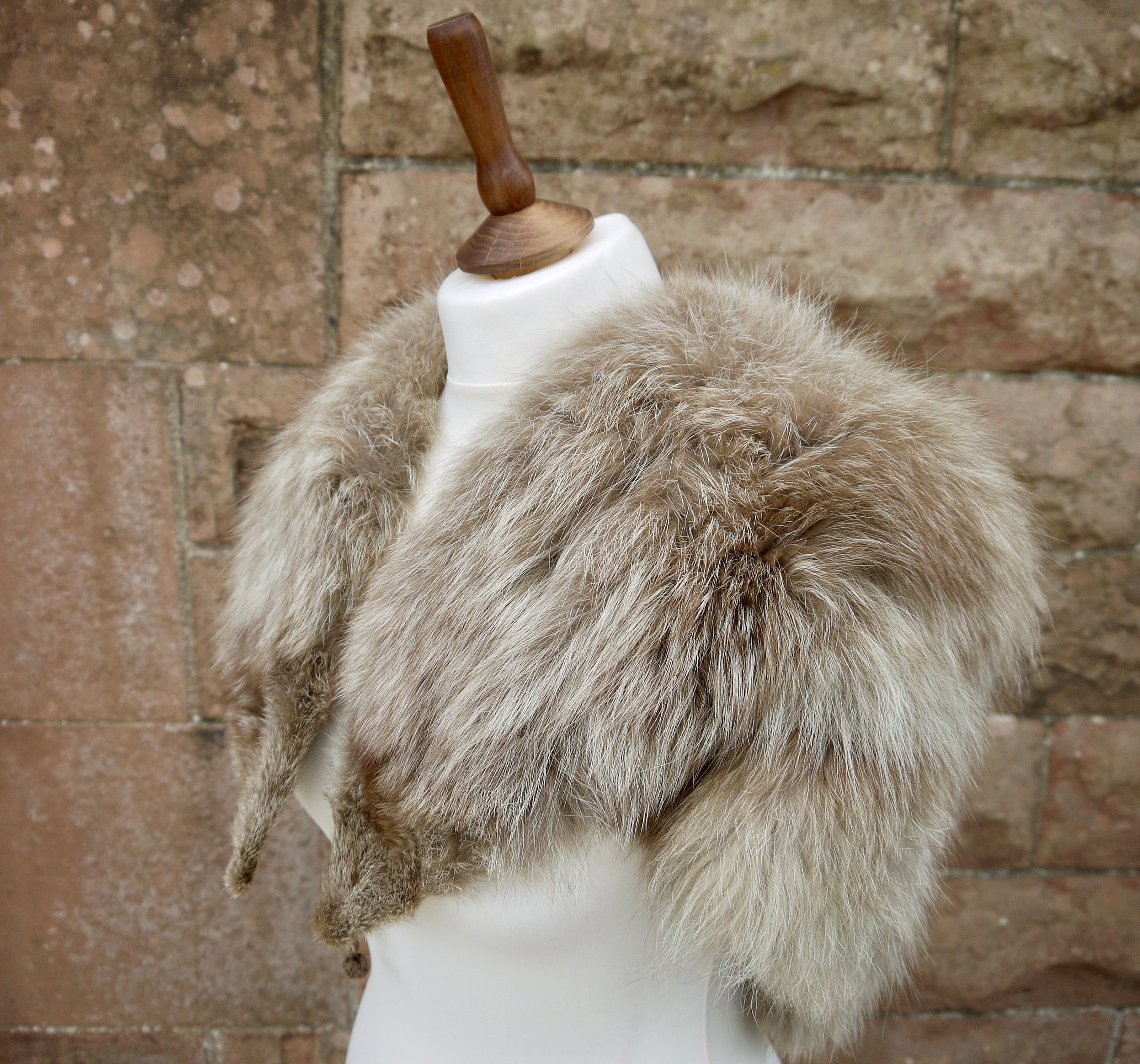 Vintage Silver Fox Stole Late 1940s - Etsy