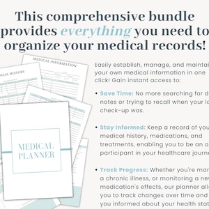 Medical Planner/ Healthcare Organizer/ Medical History Tracker ...