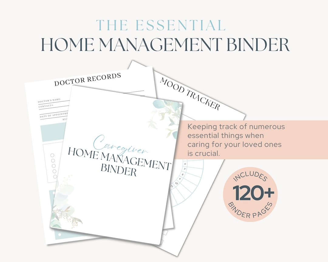 Home Management Binder, Perfect for Organized Care Planning, Ideal Gift ...