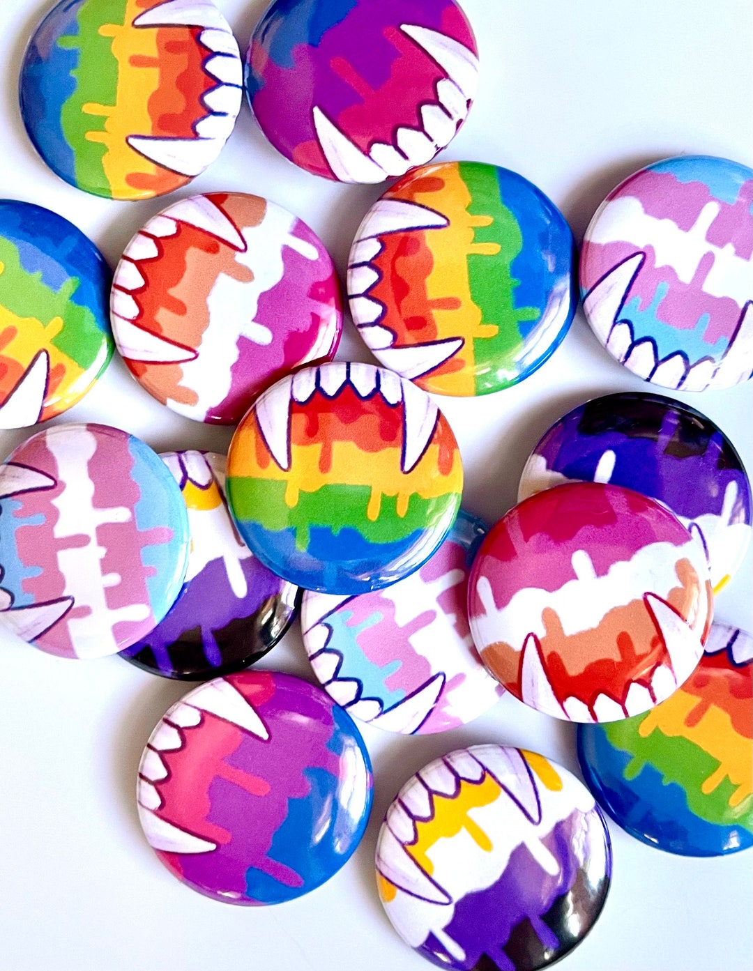 Vampire Pride 1” Button Pin - Custom Option Available! - Gay Bi Lesbian ...