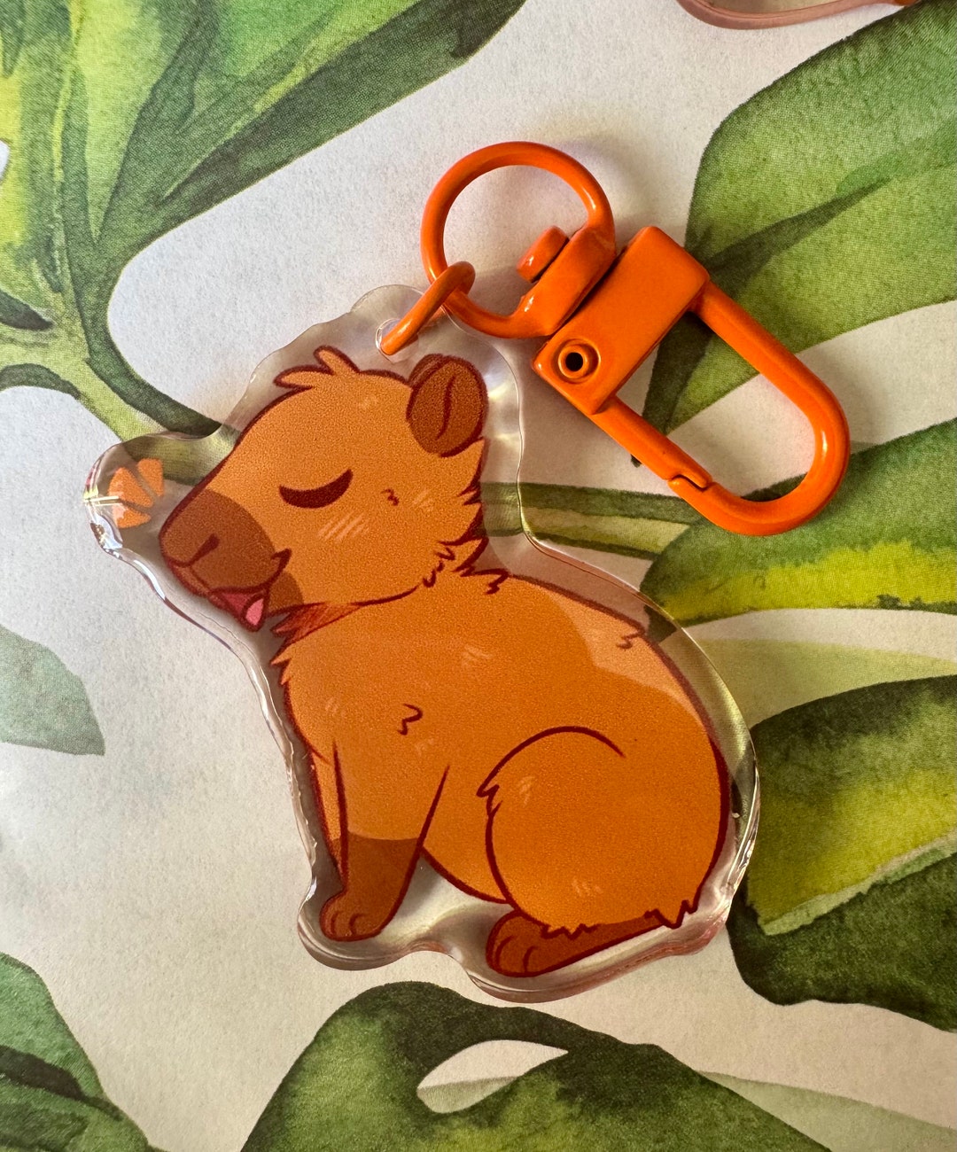 Capybara Keychain - Capy Charm - Etsy