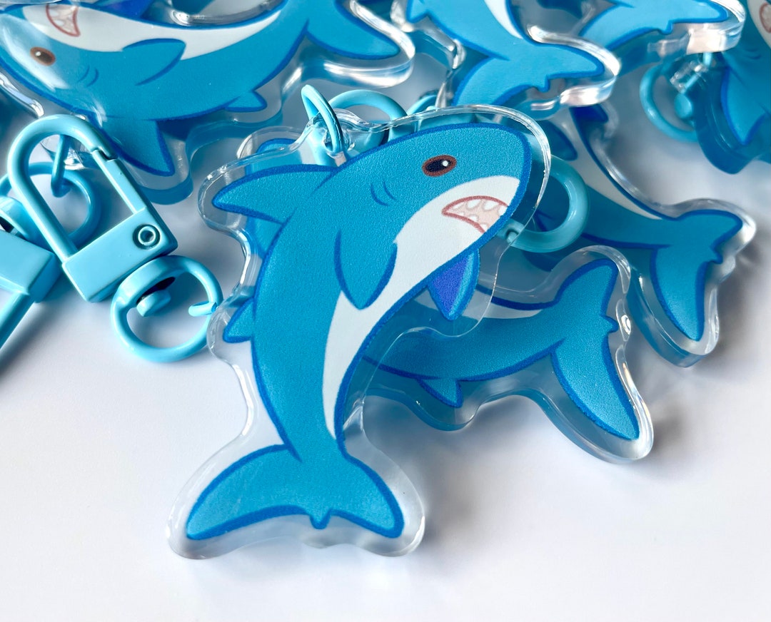 Blahaj Shark Keychain Blåhaj Charm - Etsy