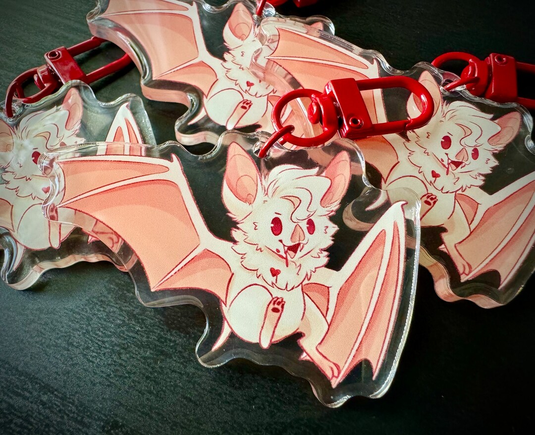 Batstarion Vampire Bat Astarion Keychain Charm - Baldur’s Gate 3 BG3 - Etsy