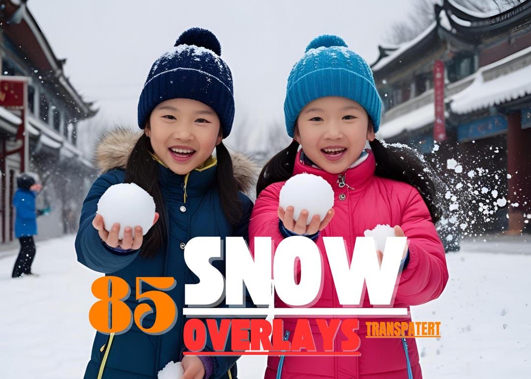 Realistic Snow Overlay PNG, Lightroom Snow Overlays, Falling Snow ...