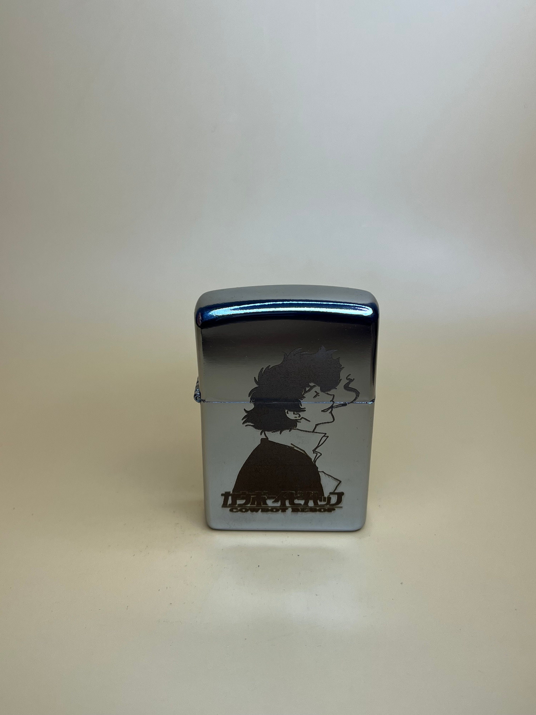 Cowboy Bebop Spike Engraved Steel Flip Oil Lighter Spike Bounty Hunter ...