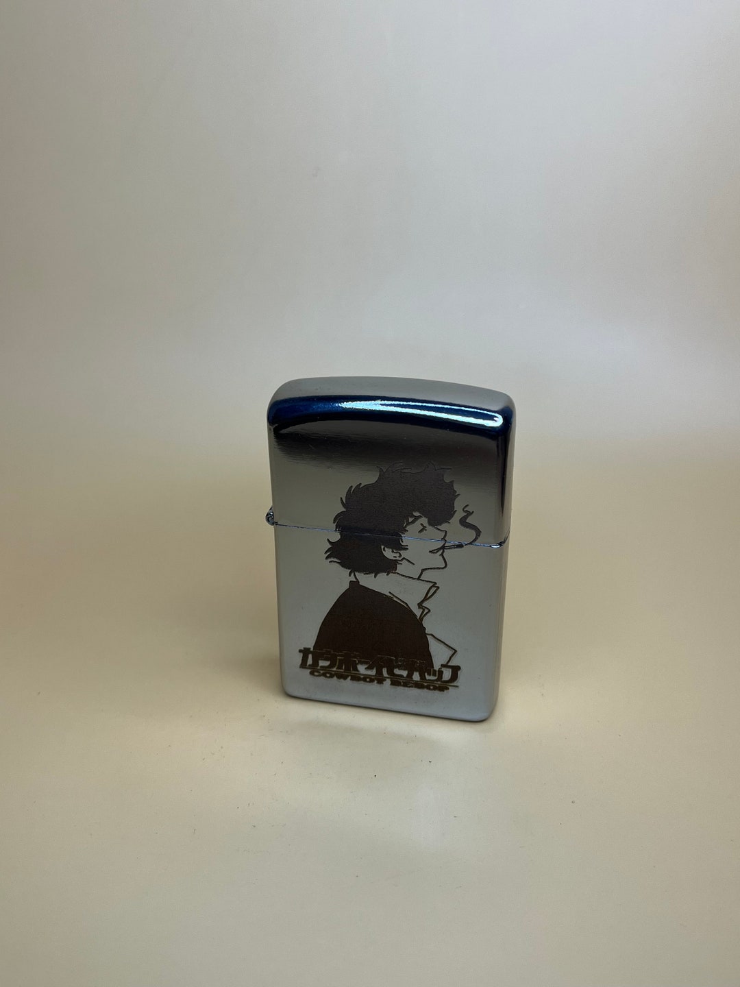 Cowboy Bebop Spike Engraved Steel Flip Oil Lighter Spike Bounty Hunter ...