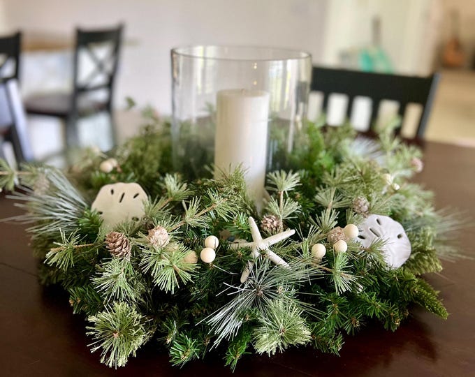 Coastal Christmas Decor, Coastal Decor, Coastal Christmas Table Decor ...