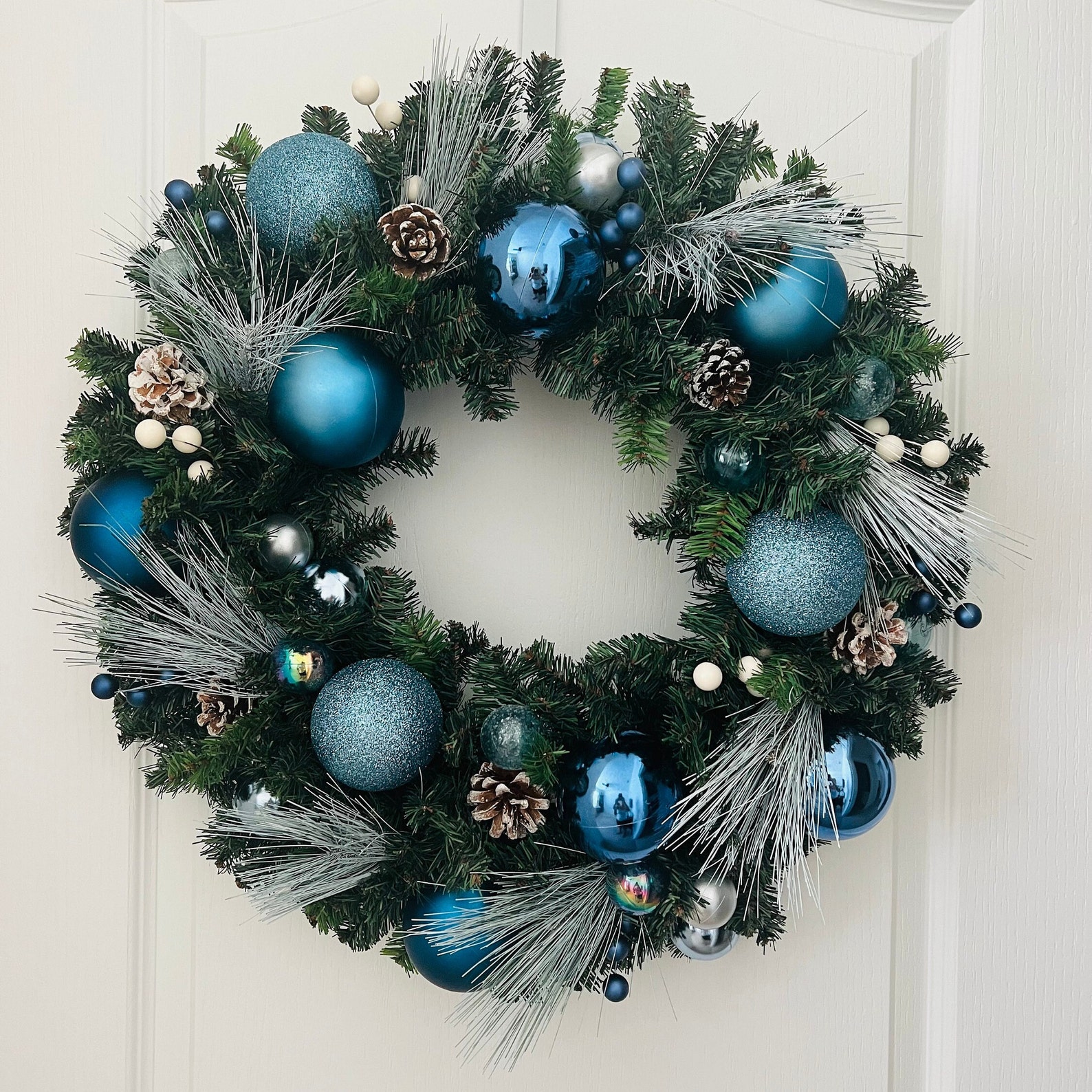 Holiday Wreath, Christmas Door Decor, Holiday Decor, Christmas Wreath ...