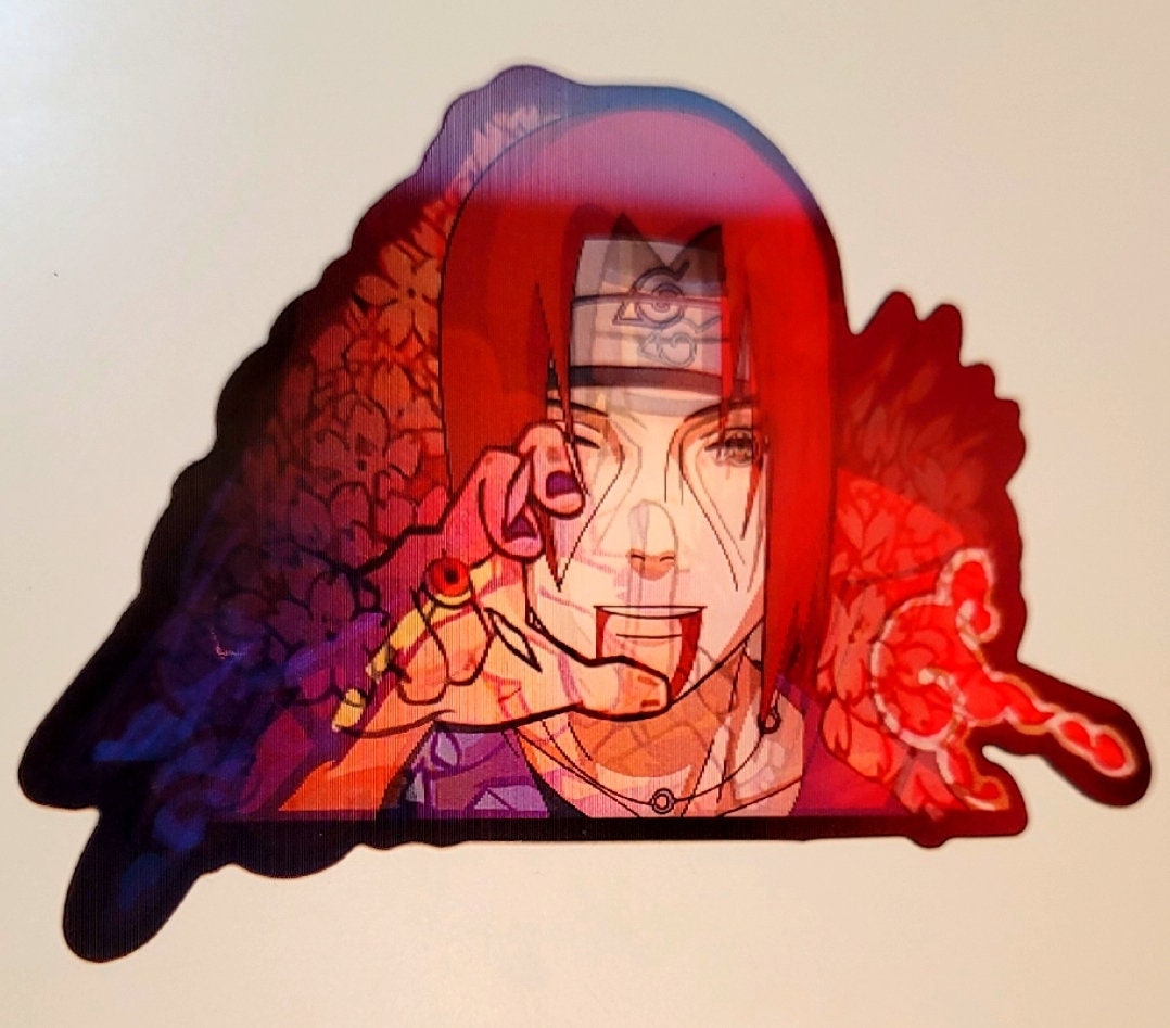 Anime Peeker High Quality Holographic 3D Motion Peeker Car Decal NAR 2 ...