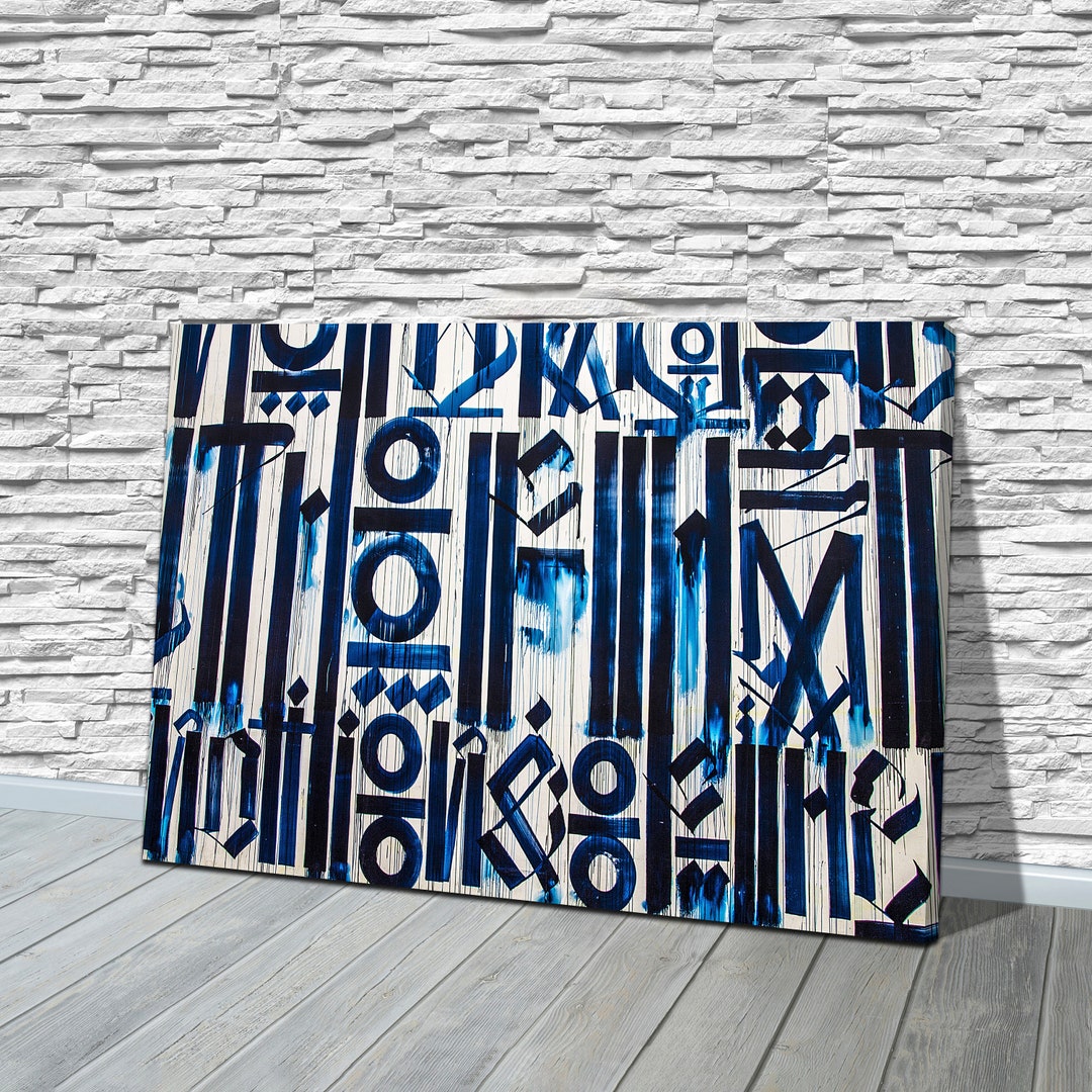 Retna Calligraphy Canvas Art, Retna Abstract Street Wall Decor, Canvas ...