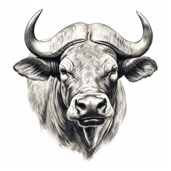 Buffalo Outline Drawing