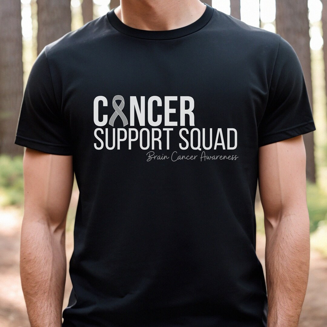 Brain Cancer Support Squad Shirt Team Cancer Shirt Brain - Etsy