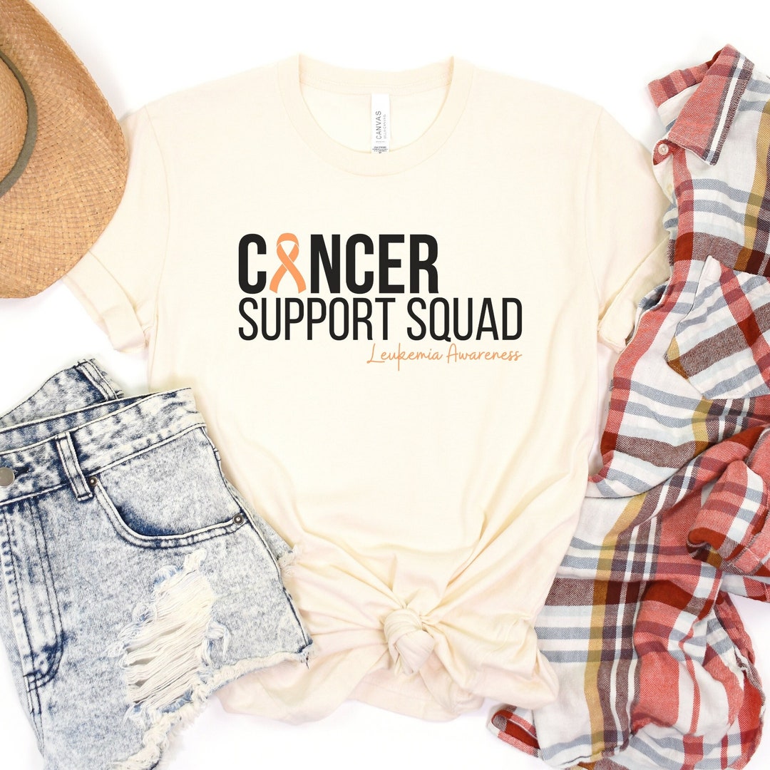 Leukemia Support Squad Shirt, Team Cancer Shirt, Leukemia Cancer ...