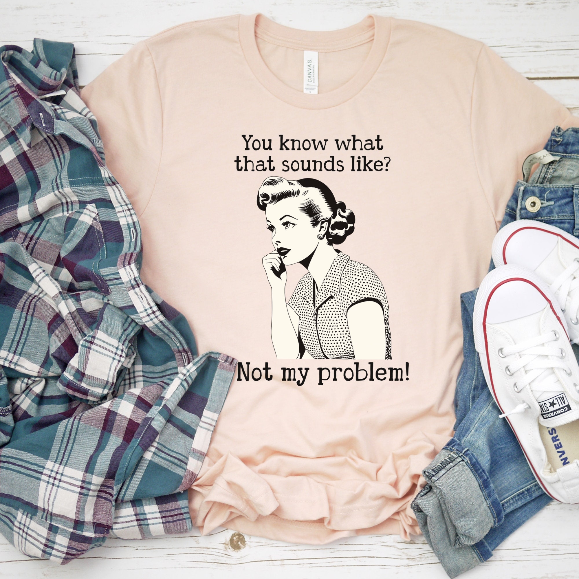 Not My Problem Shirt, Vintage Not My Problem Tshirt, Vintage Tee, 50's ...