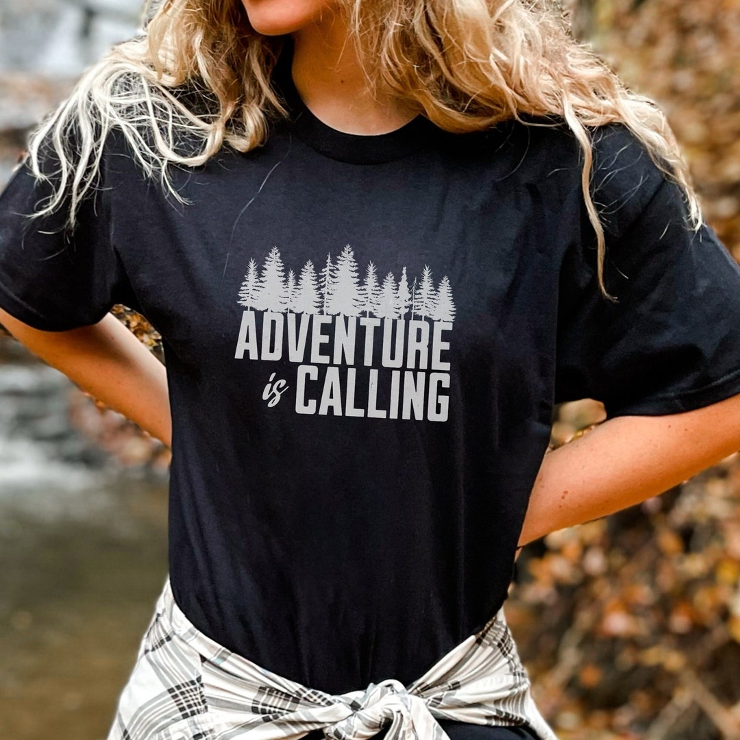 Adventure is Calling Shirt, Hiking Forest Shirt, Gift Idea for Camper ...