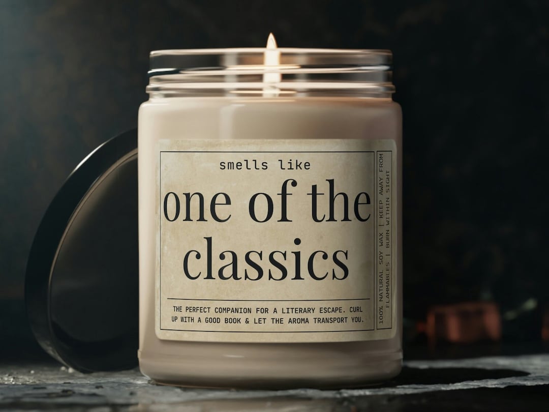 One of the Classics - Book Candles | Bookworm Old Book Candle, Book ...