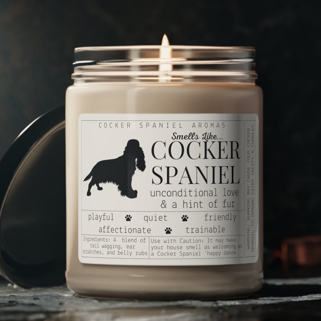 Cocker Spaniel Candle - Funny Cocker Spaniel Gifts | Cocker Spaniel ...