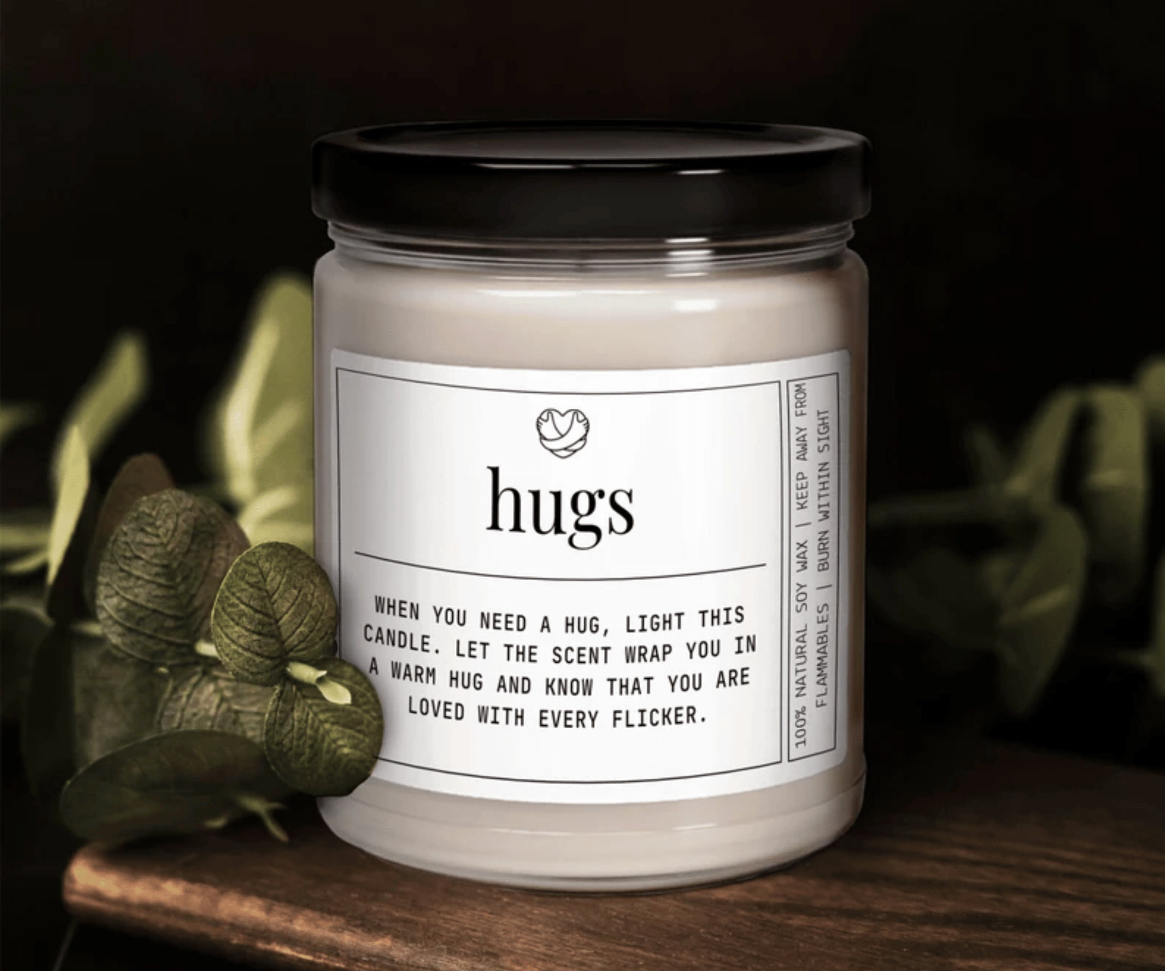 Hug Candle Send a Hug, Thinking of You Sending Love, Sympathy Gift ...