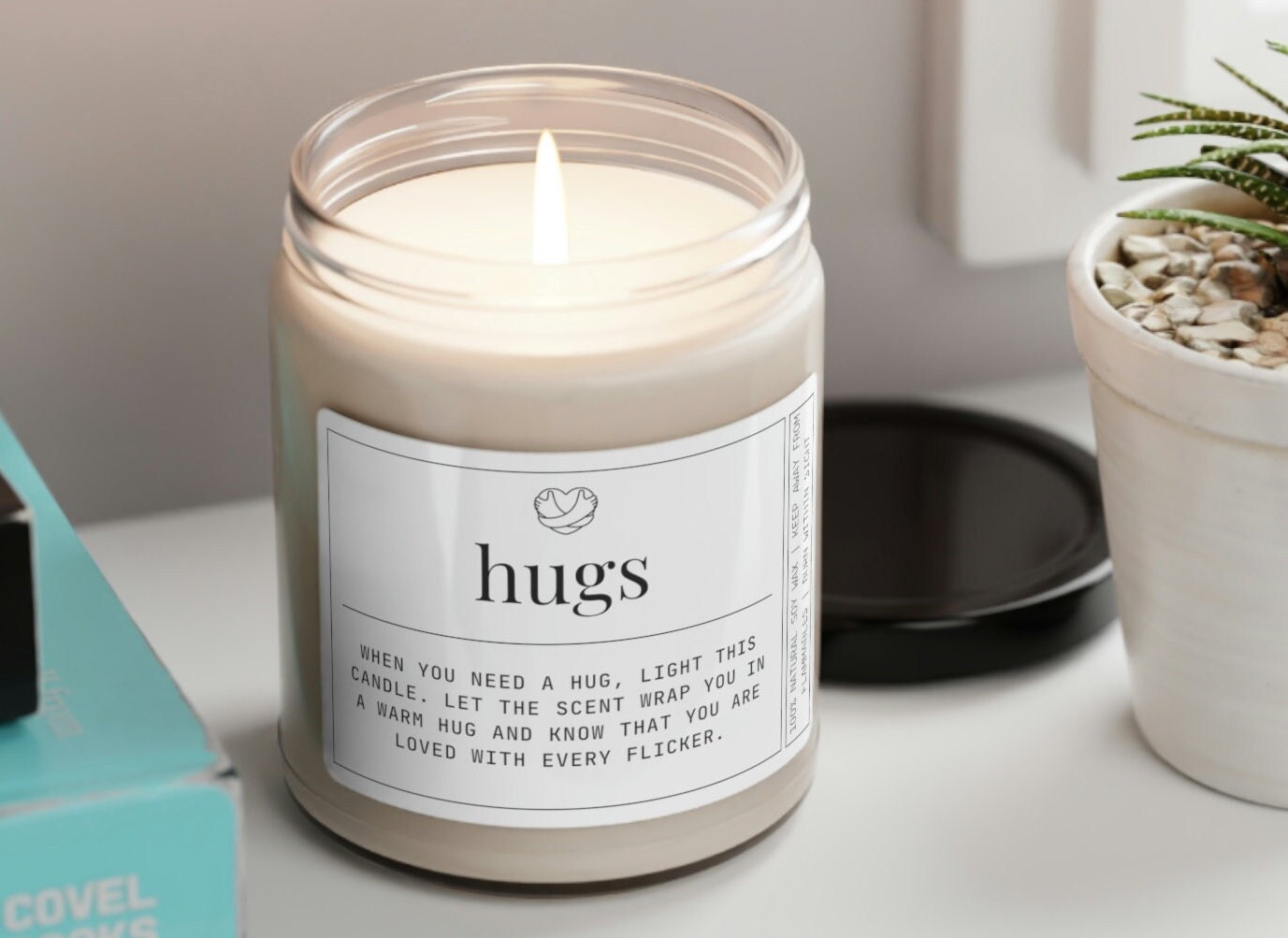 Hug Candle Send a Hug, Thinking of You Sending Love, Sympathy Gift ...
