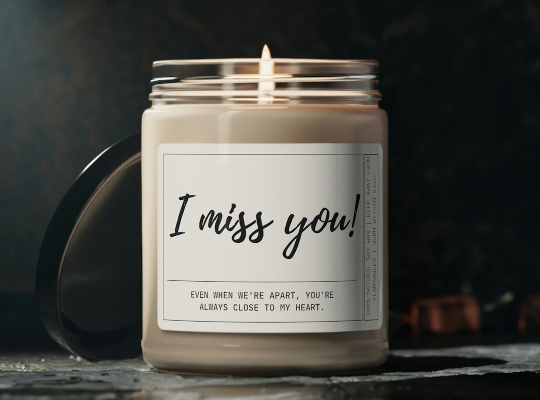 I Miss You Candle Send a Hug - the Perfect Gift to Stay Connected ...