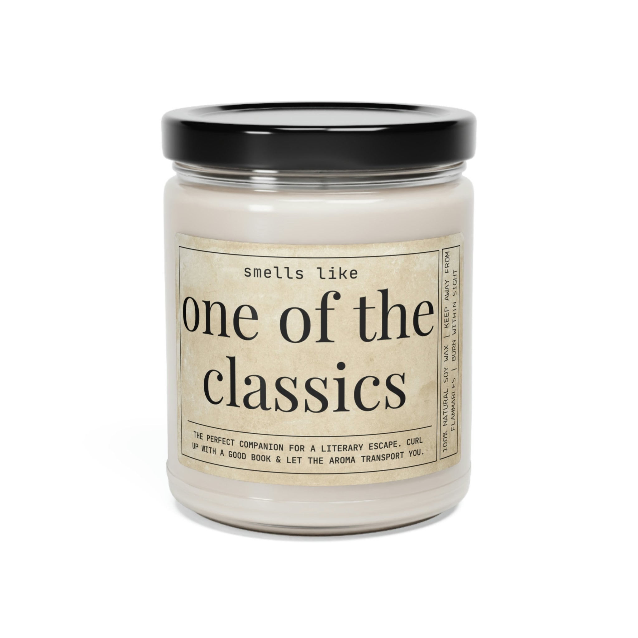 One of the Classics Book Candles Bookworm Old Book Candle, Book Lover ...