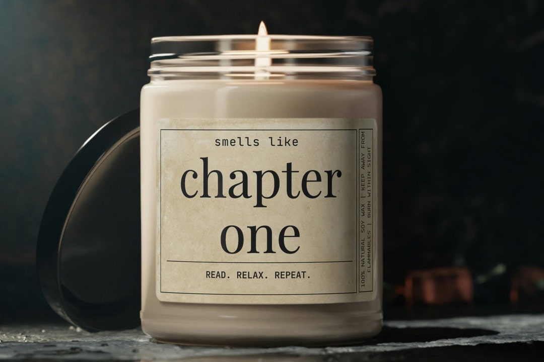 Chapter One - Book Lover Candle | Bookworm Book Candles, Literary Gifts ...
