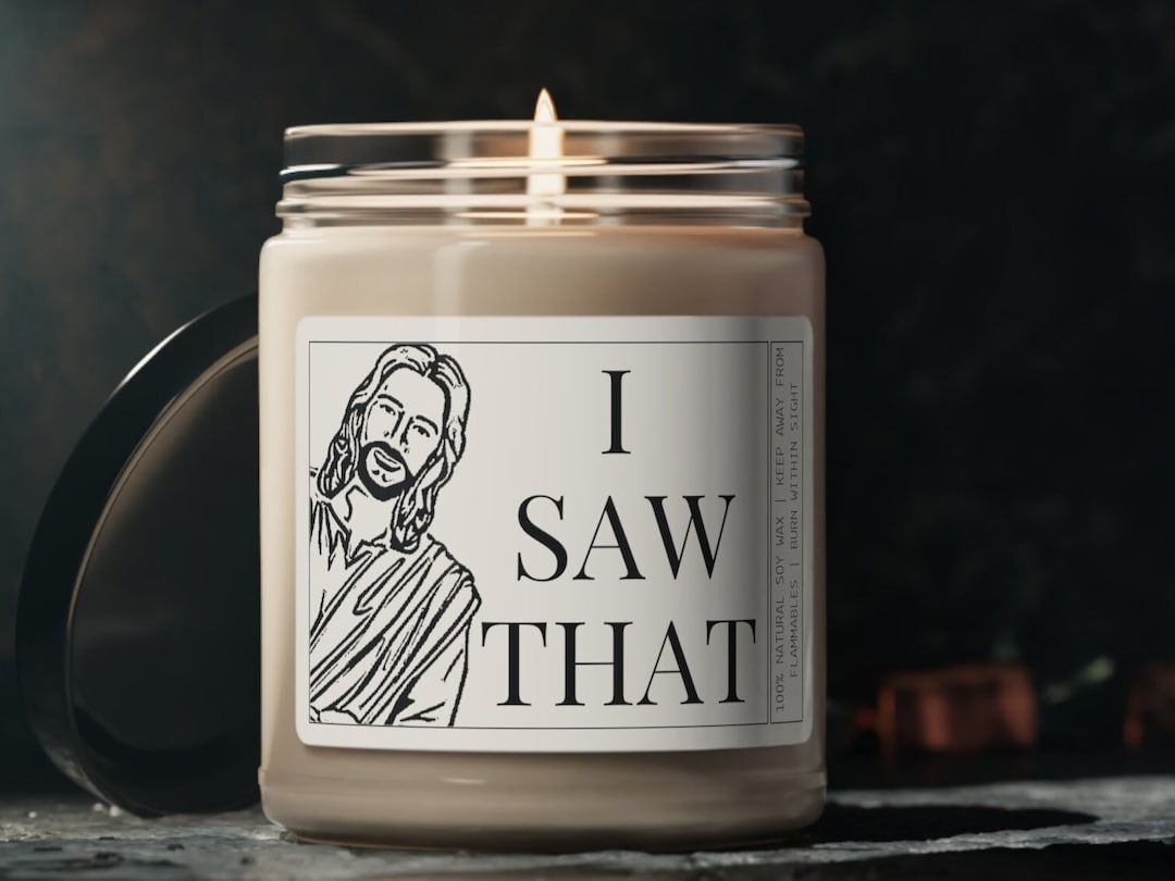 I Saw That Jesus Candle, Funny Light-hearted Religious Housewarming ...