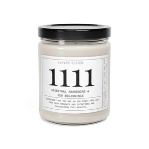 Ignite Divine Magic With 1111 Angel Numbers Candle - Awaken Your ...