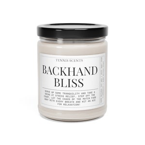 Tennis Candle - Backhand Bliss: Ignite Your Passion for Tennis ...