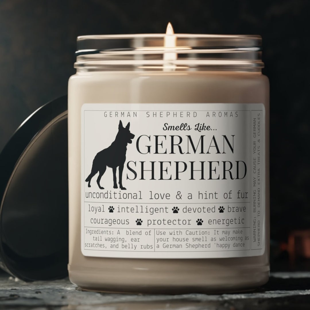 German Shepherd Candle - Funny German Shepherd Gifts | German Shepherd ...