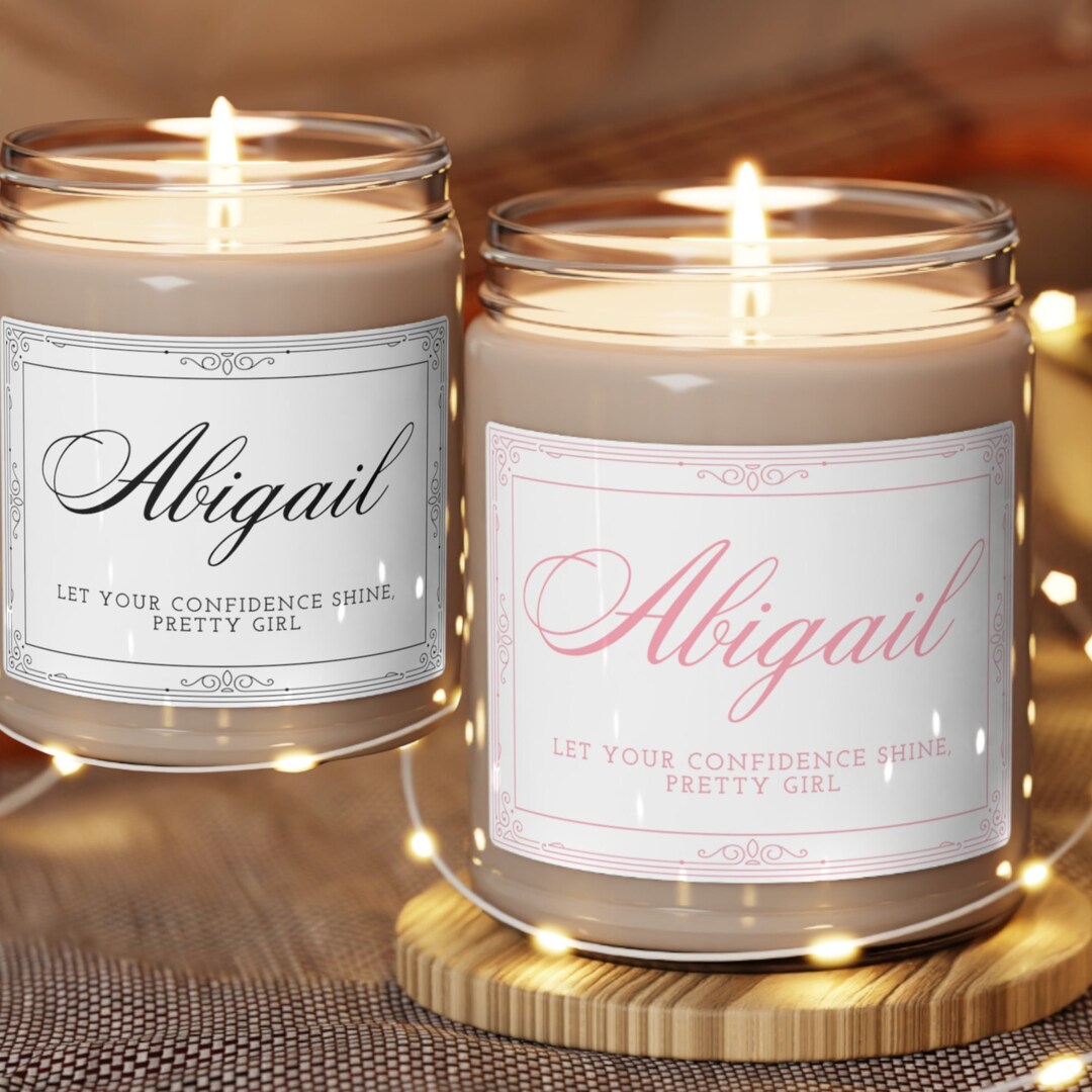 Customized Name Candle - Birthday Gifts for Her | Personalized Candle ...