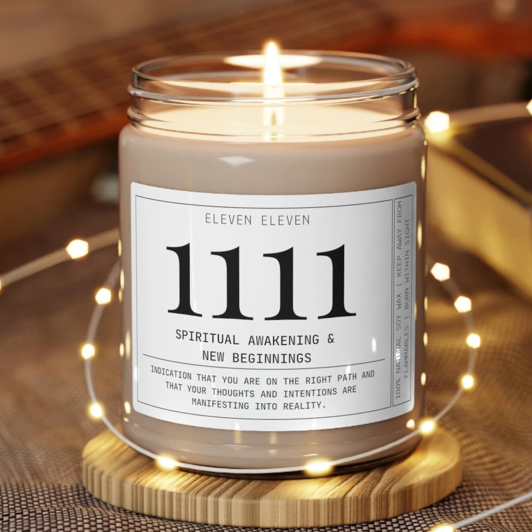 Ignite Divine Magic With 1111 Angel Numbers Candle - Awaken Your ...