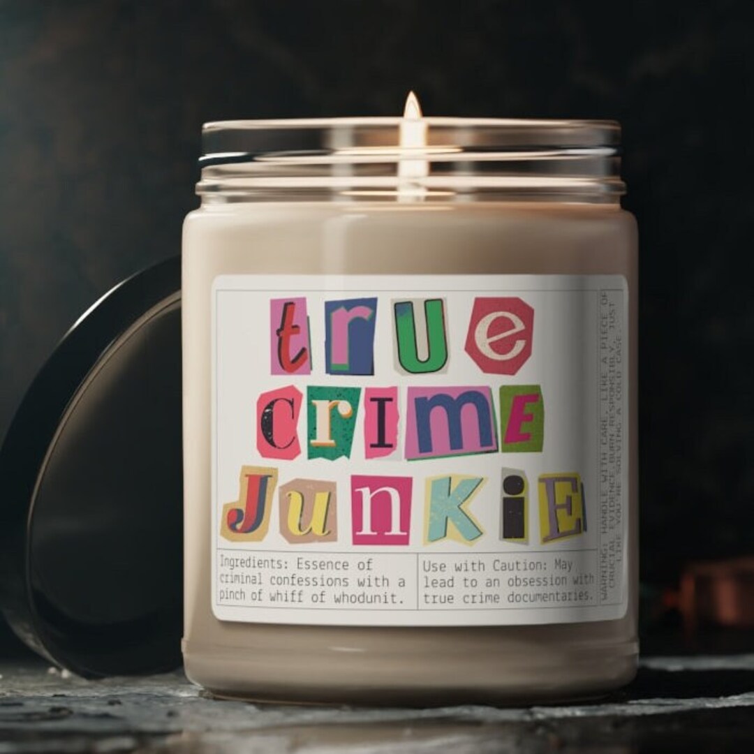 True Crime Junkie Candle True Crime Gifts Serial Killer - Etsy