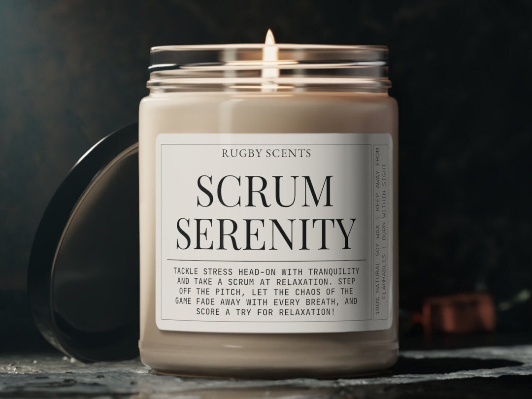 Rugby Candle - Scrum Serenity Embrace the Essence of Rugby and Find ...