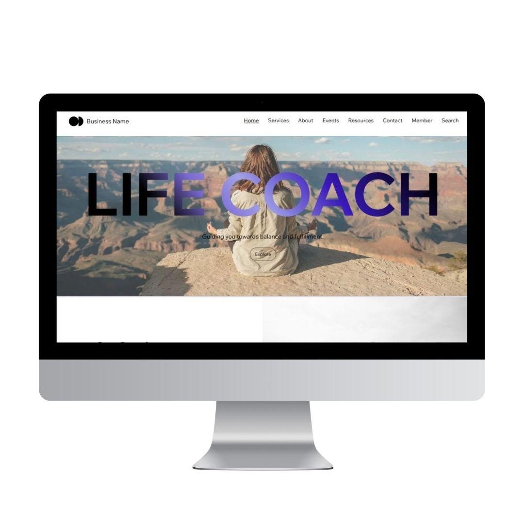Life Coach Wix Template, Coaching Website Template, Coaching Website ...