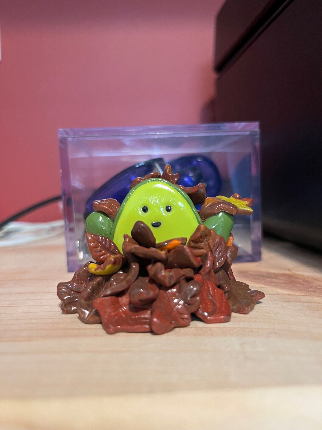 Fallcado Avocado in Fall Leaves Desktop Buddy - Etsy