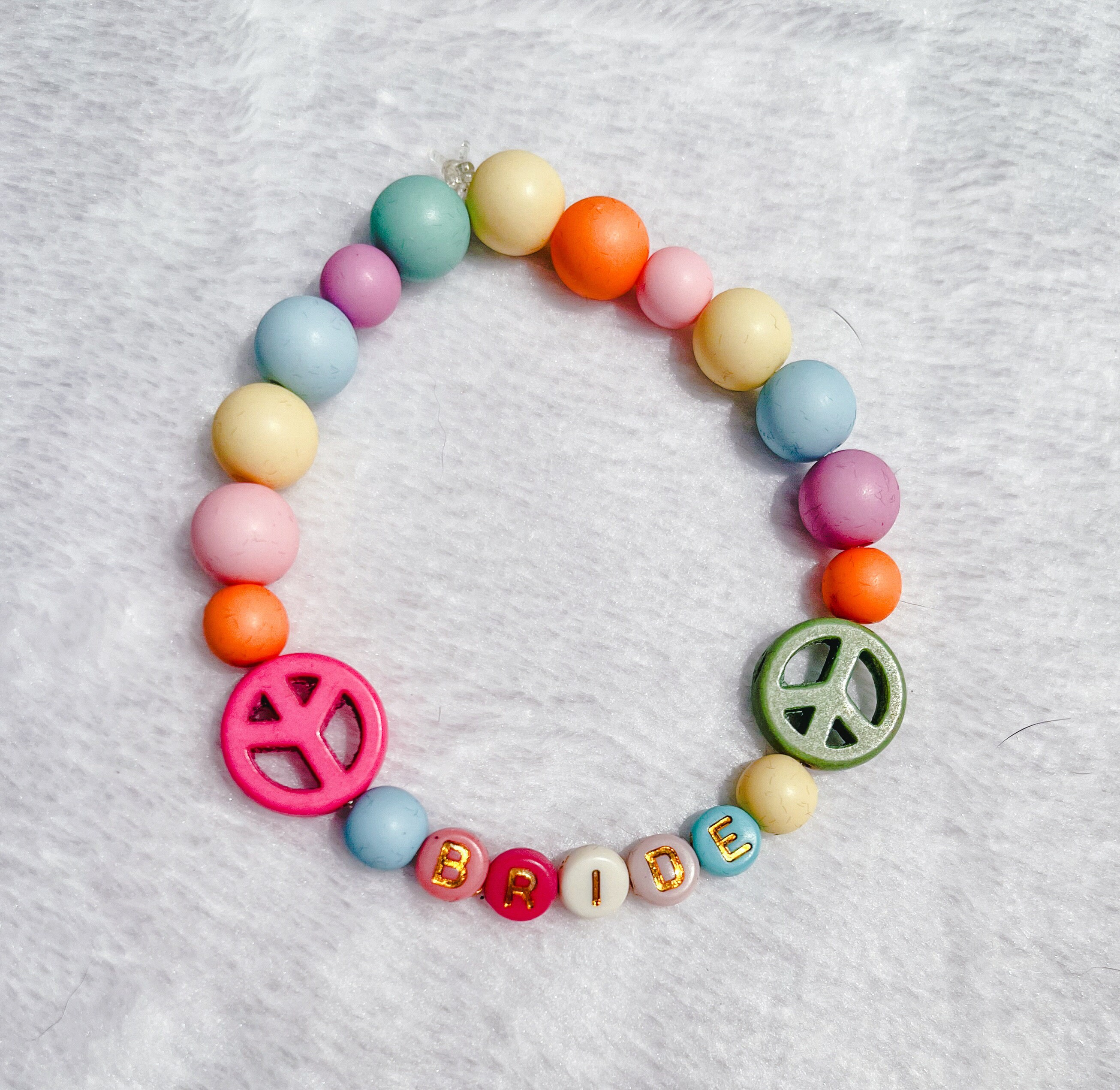 Personalized Groovy Name Bracelet, Dazed & Engaged Bachelorette, Groovy ...