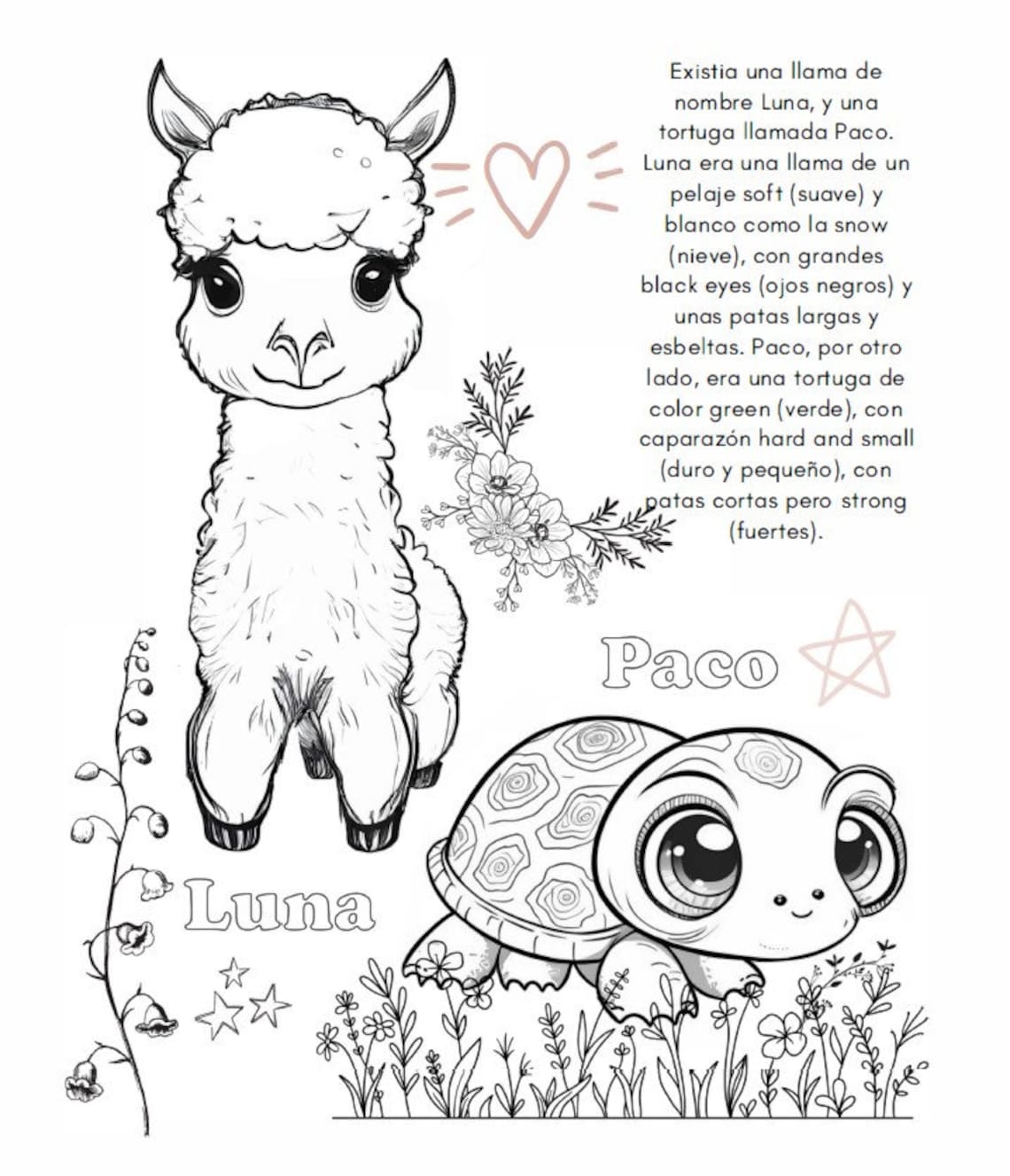 Printable Coloring Book (imprime Libro Para Colorear), PDF File ...