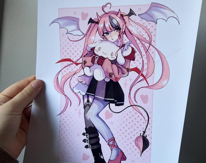 Vtuber Ironmouse Print - Etsy