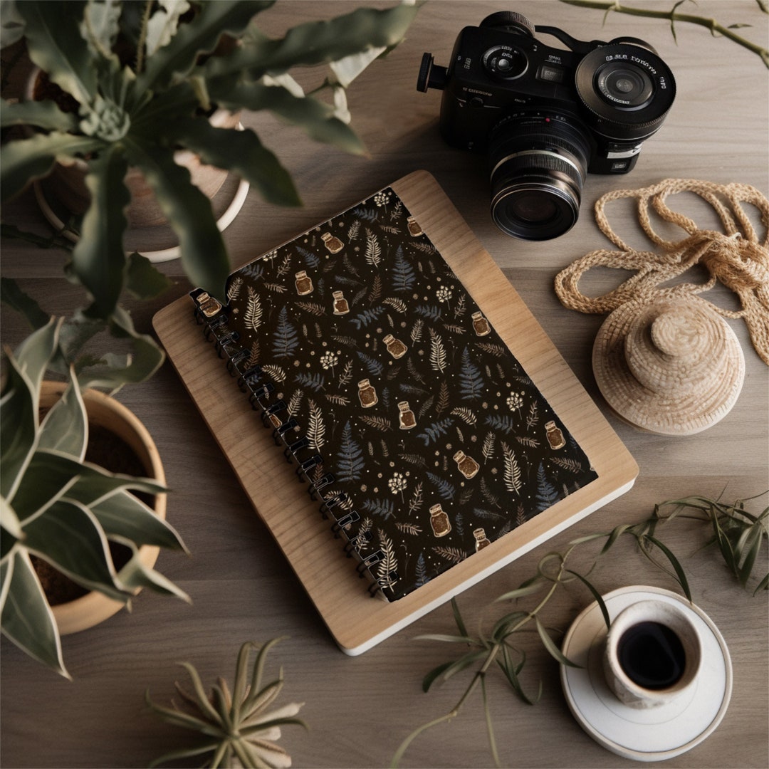 Magical Spell Jars & Ferns Notebook, Witchcraft Journal, Magic Diary ...