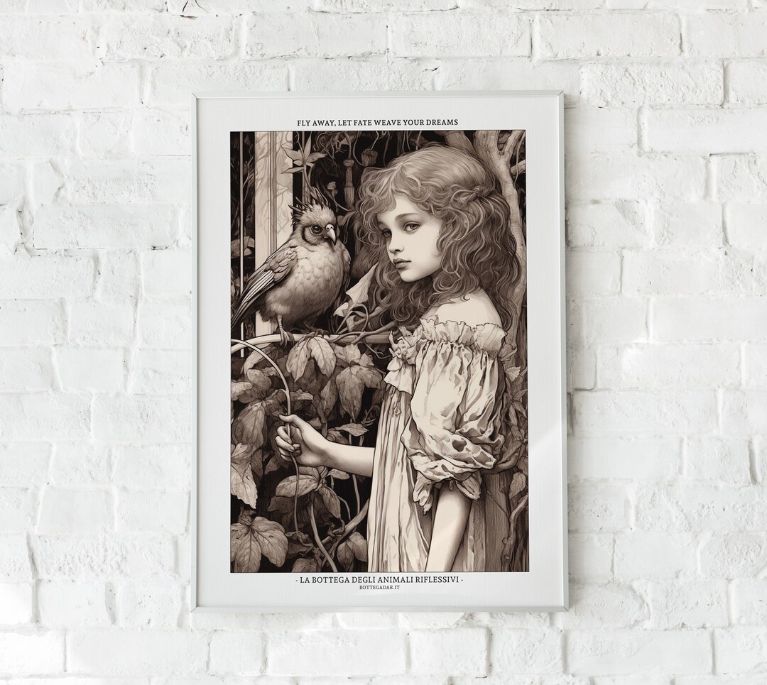 Printable Art - Fly Away, Let Fate Weave Your Dreams - Etsy