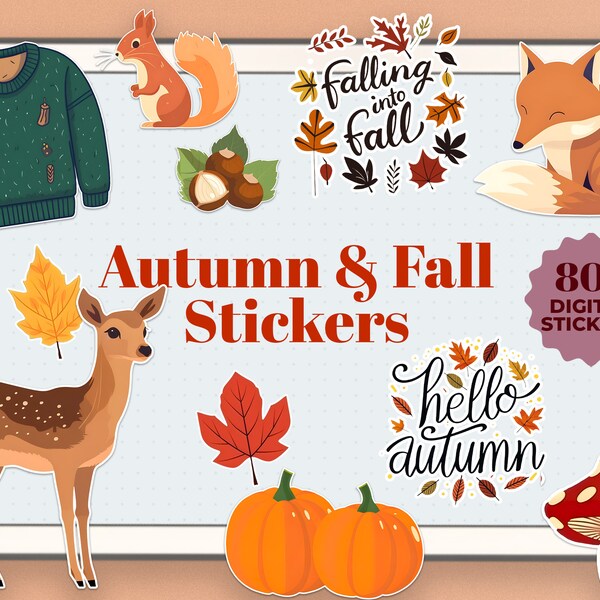 Autumn Stickers - Etsy