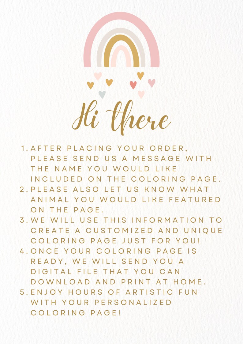 Personalized Printable Coloring Page for Kids - Customized and Unique ...