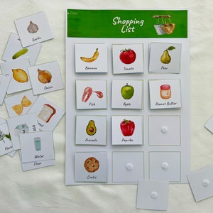 Printable Shopping List for Toddlers, Kids, Grocery List, Keep Them ...