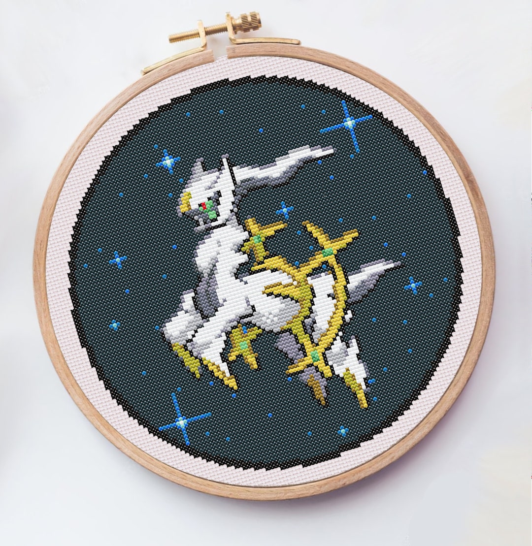 Arceus Pokemon Cross Stitch Pattern - Etsy