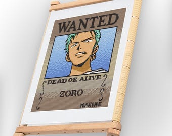 One Piece Zoro &sanji Cross Stitch Pattern - Etsy